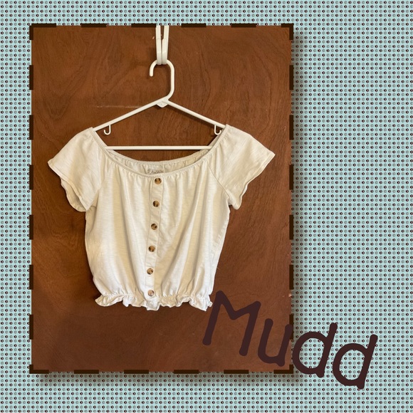 Mudd | Tops | Mudd Vintage Ruffle Crop Top | Poshmark